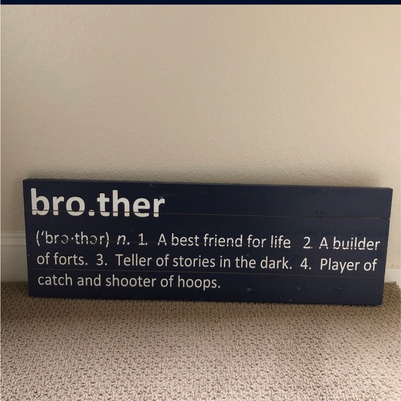 Pottery Barn Kids | Wall Decor | Brother Sign | Poshmark